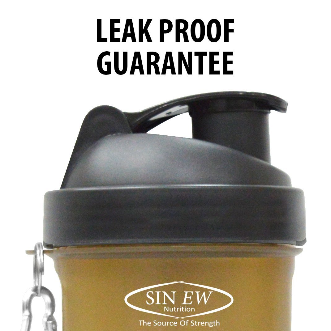 Buy Sinew Nutrition Smart Shaker Bottles Available 600ml -20 oz (Brown ...